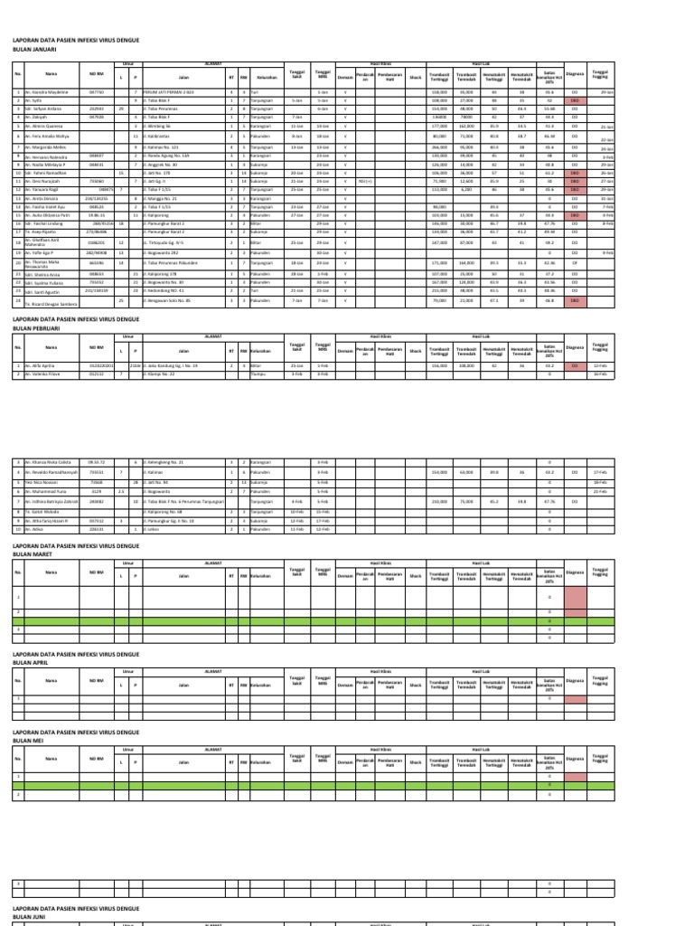 Laporan Pasien Infeksi Virus Dengue | PDF