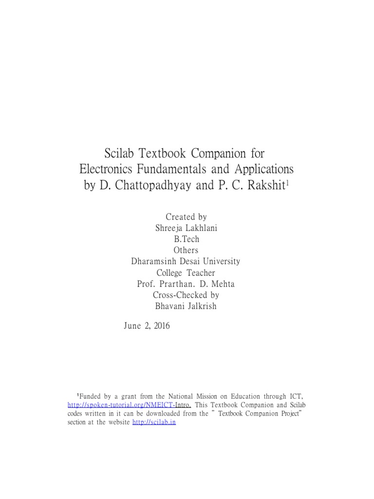 Electronics Fundamentals and Applications D Chattopadhyay and P C Rakshit | PDF | Coherence ...