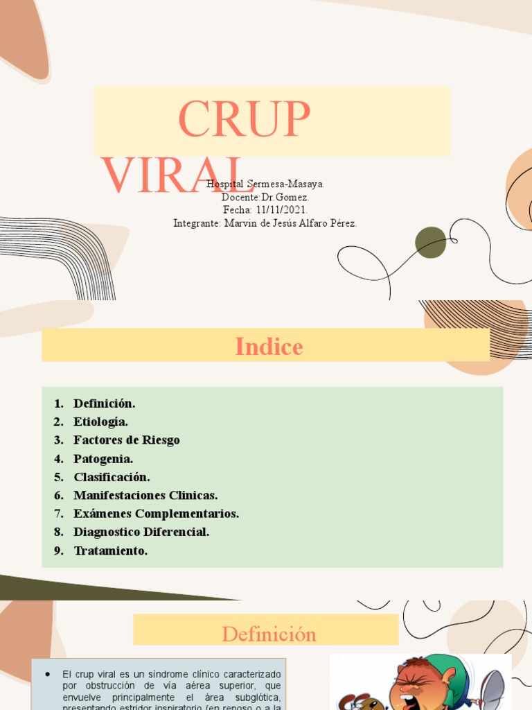 Análisis del Síndrome de Crup Viral: Definición, Etiología ...