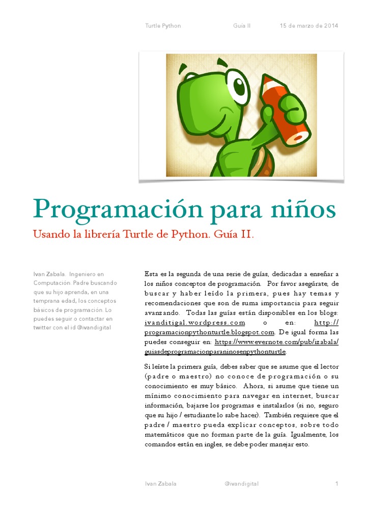 Programando en Turtle 21 | PDF | Python (lenguaje de programación ...
