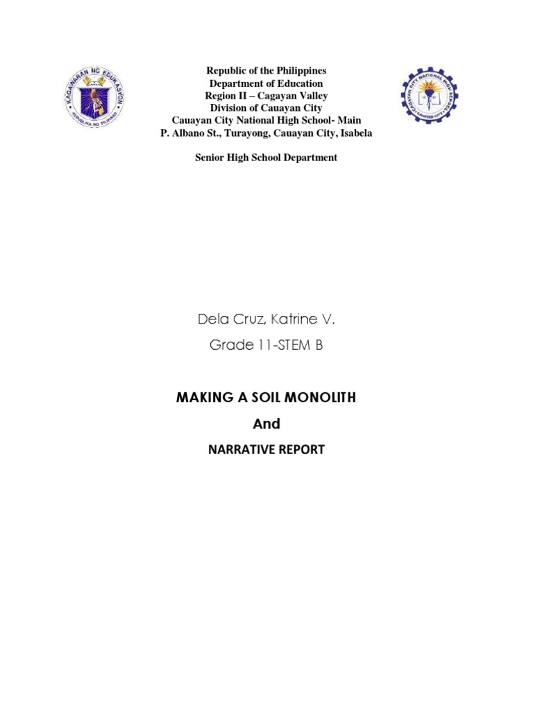 Soil Monolith and Narrative Report | Download Free PDF | Soil ...