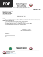 DESIGNATION ORDER Template | PDF