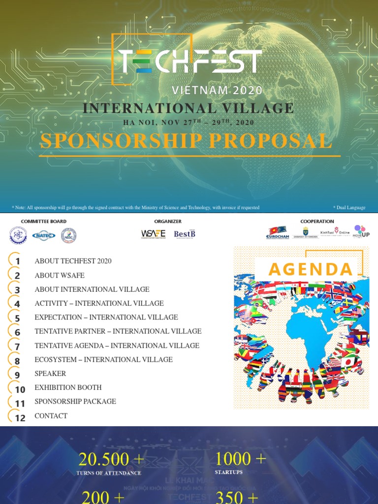 Techfest Final - Sponsorship Proposal en | PDF | Entrepreneurship | Startup Company