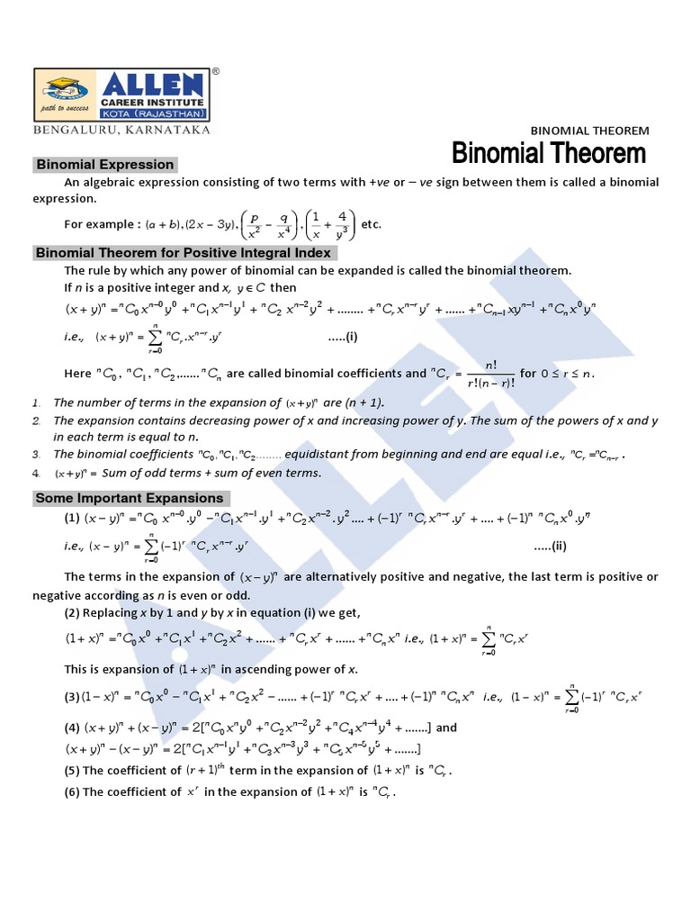 Binomial Expression: y X X Q X P y X B A | PDF | Rational Number | Numbers