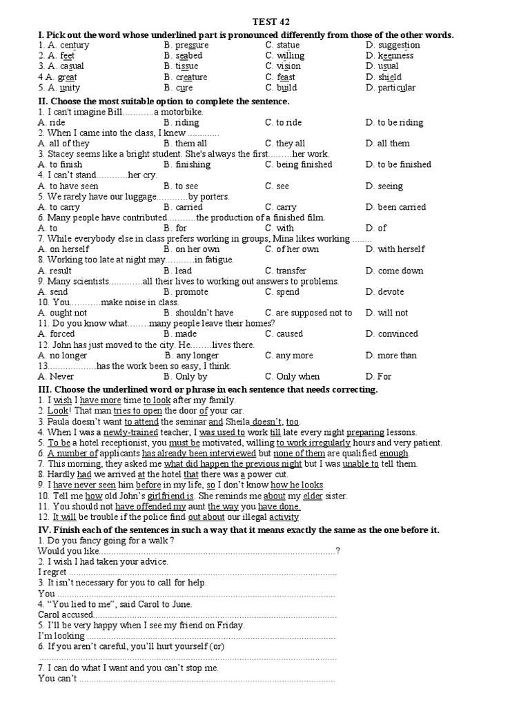 Test 42-Đã Chuyển Đổi-đã Chuyển Đổi | PDF