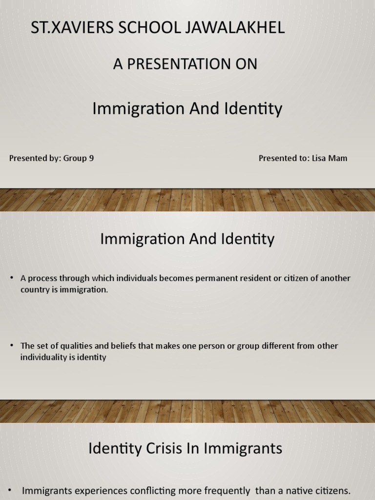 Immigration and Identity | PDF | Immigration | Identity (Social Science)