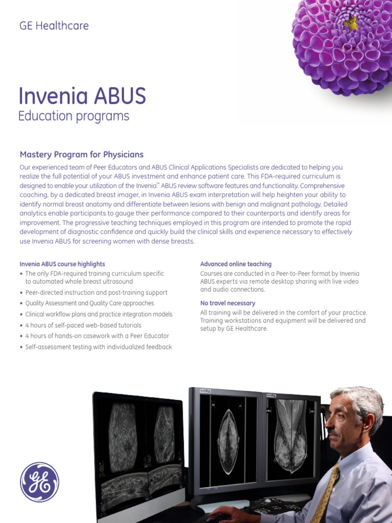 Invenia ABUS USA Education Sheet Feb2016 | PDF | Breast Cancer ...