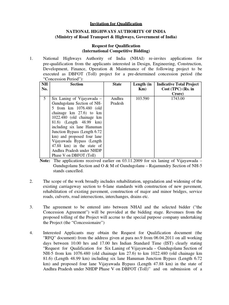 Final NIT | PDF | Road Transport | Road Infrastructure