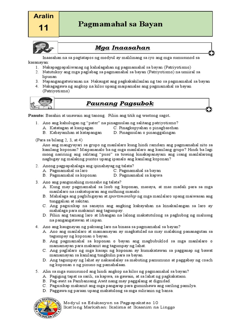 REVALIDATED ESP 10 Q3 Weeks 5 6 | PDF