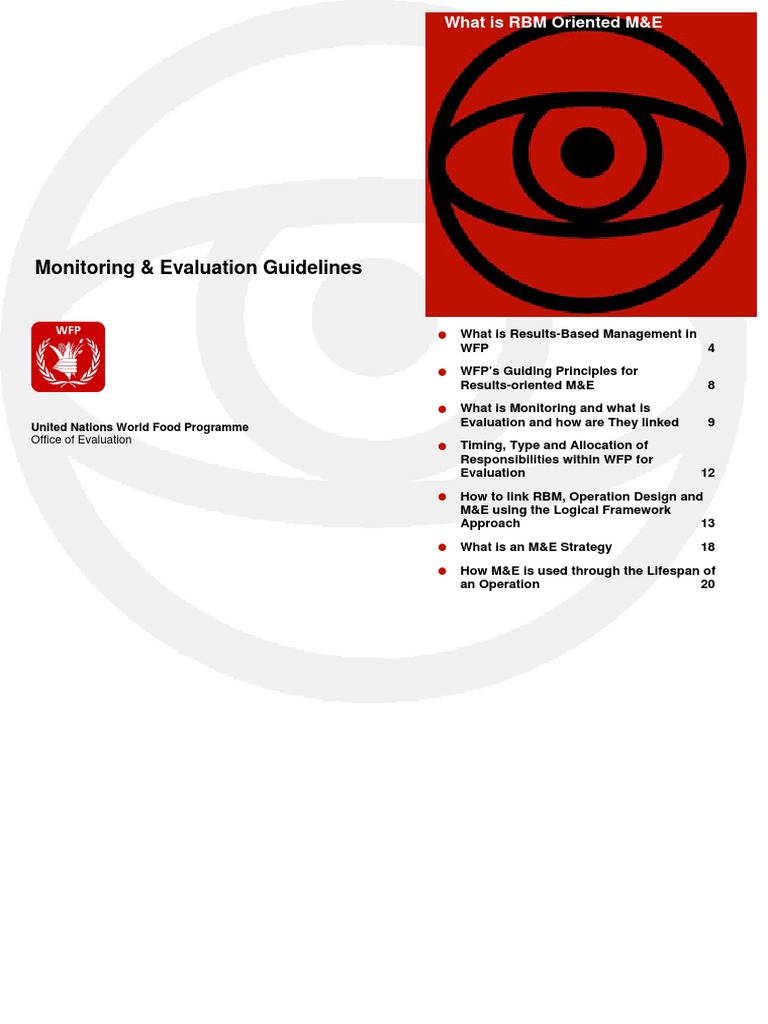 Result Based Management WFP | PDF | Evaluation | Monitoring And Evaluation