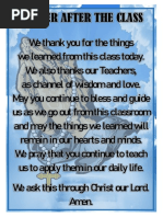 Short Prayer for Class Opening | PDF