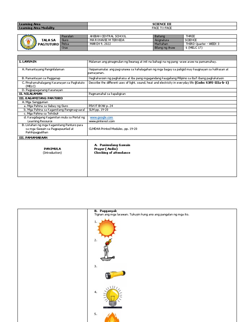 Science - Week 6 Demo Teaching For Face To Face | PDF