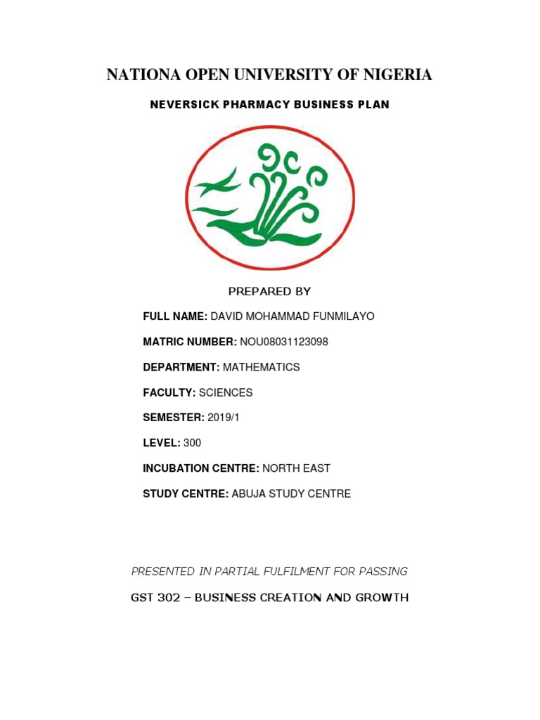 Sample Business Plan | PDF | Pharmacy | Expense