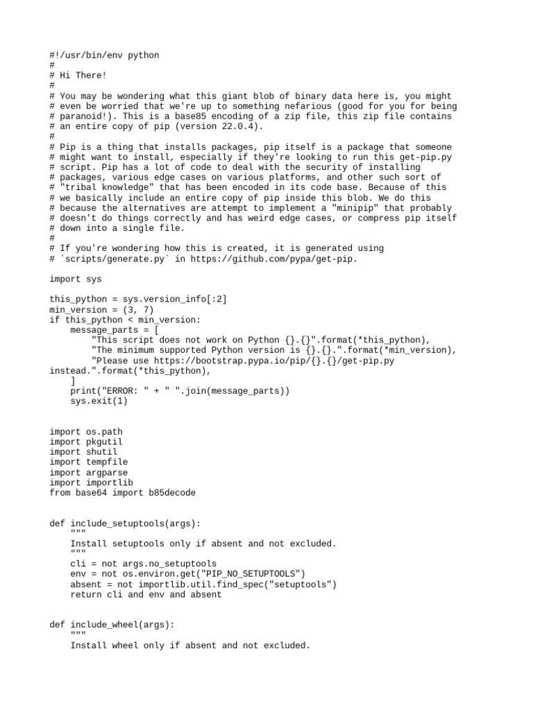 Pip Installation Script Overview | PDF | Command Line Interface ...