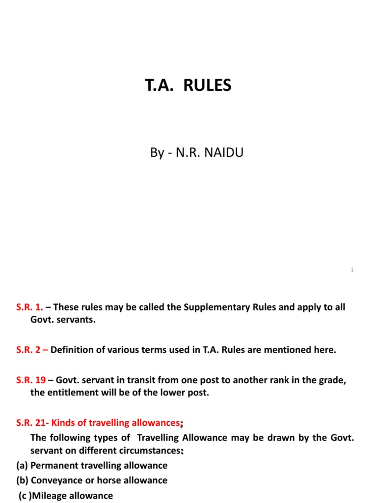 Ta Rules | PDF | Transport | Motor Vehicle
