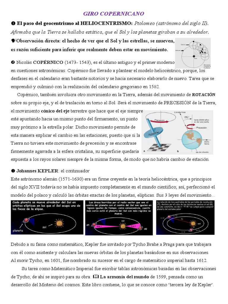 GIRO Copernicano | PDF | Heliocentrismo | Nicolás Copérnico