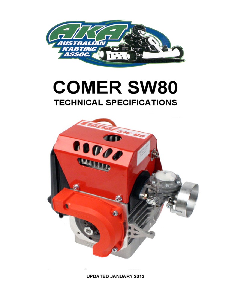 Comer SW80 Engine Specifications | PDF | Technology & Engineering