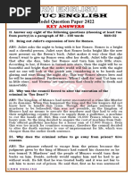 2nd PUC English Notes & Model Papers | PDF