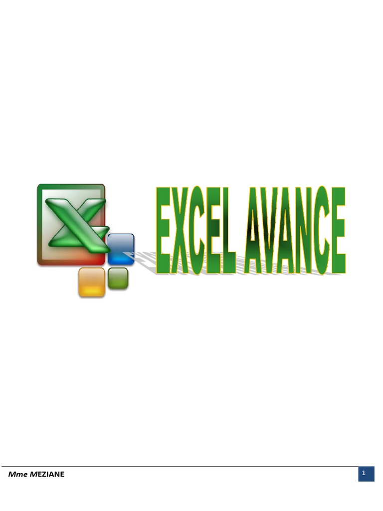 1.introduction Excel Avance | PDF