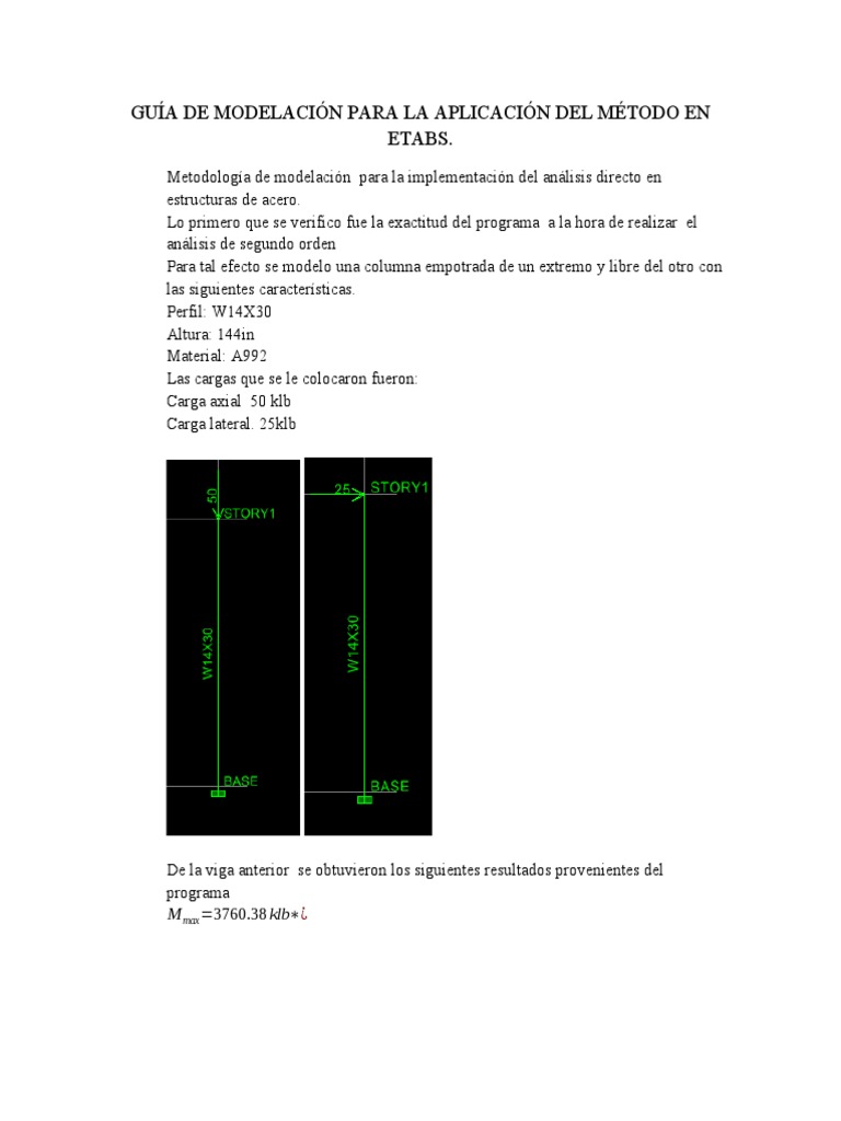 Guía de Modelación Para La Aplicación Del Método en Etabs | PDF