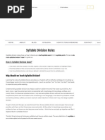 Syllabication Rules | PDF