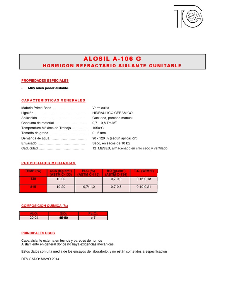 Alosil A-106 G | PDF