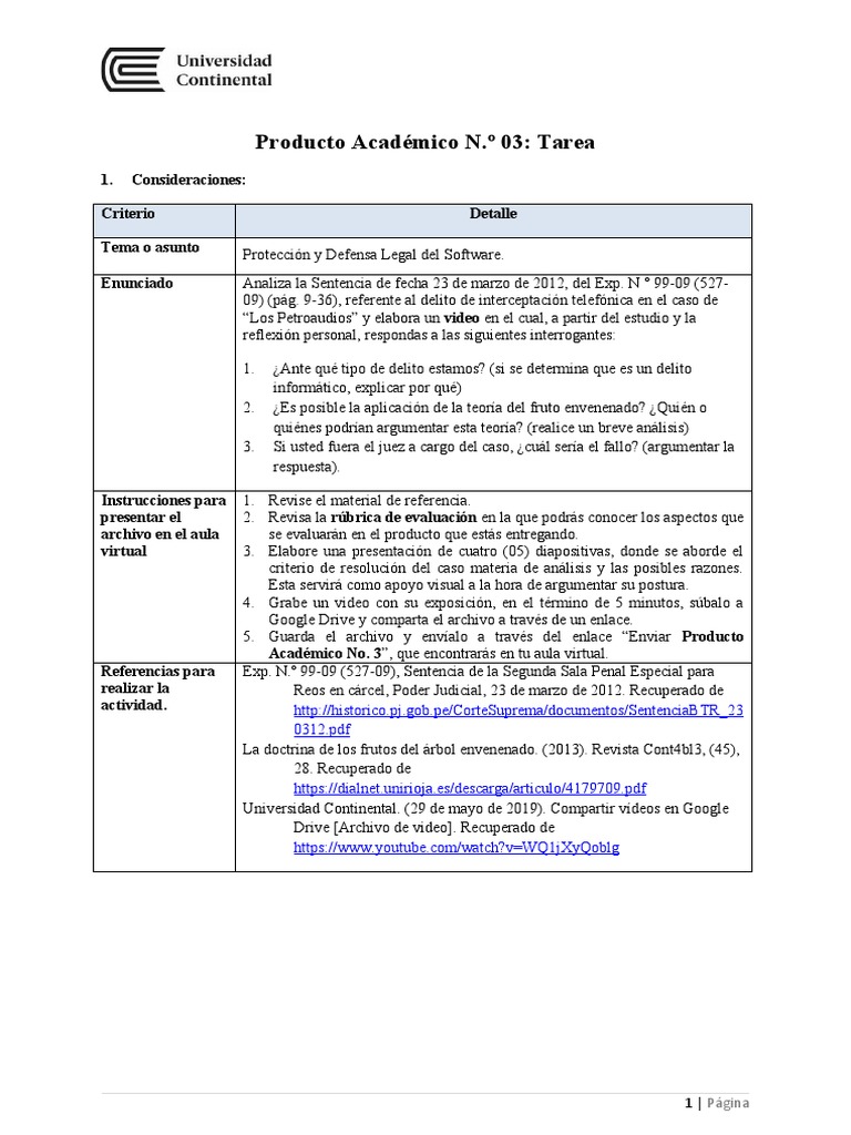 Producto Académico #3 (Tarea) .VF | PDF