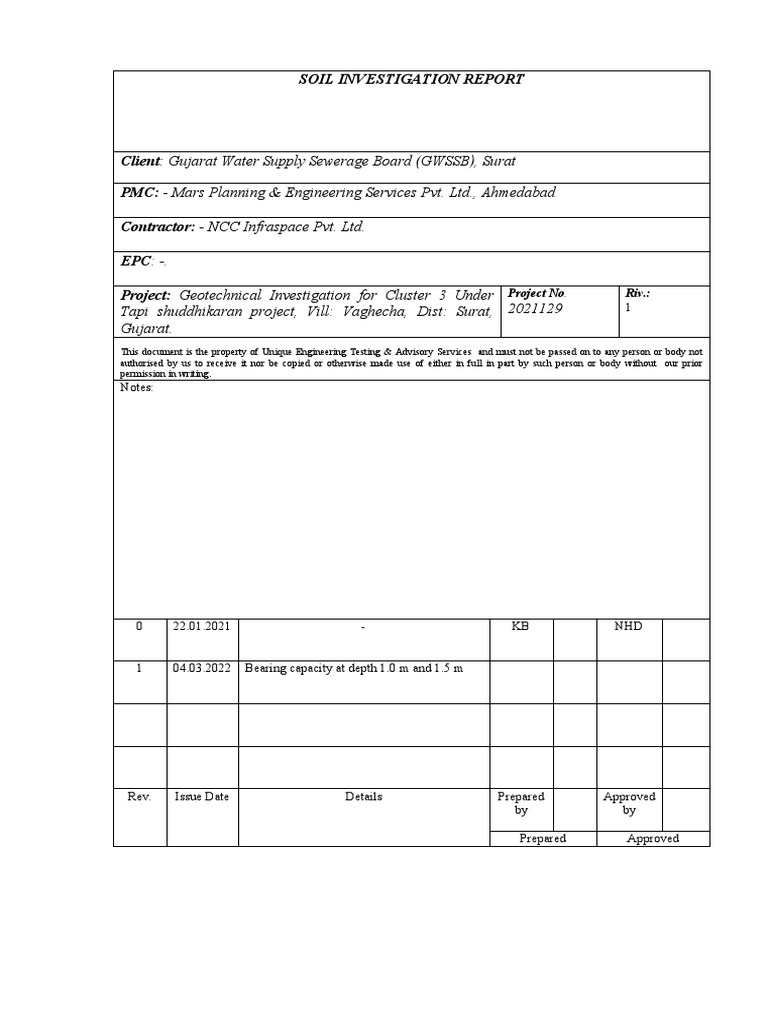 SBC Report | Download Free PDF | Geotechnical Engineering | Earth Sciences