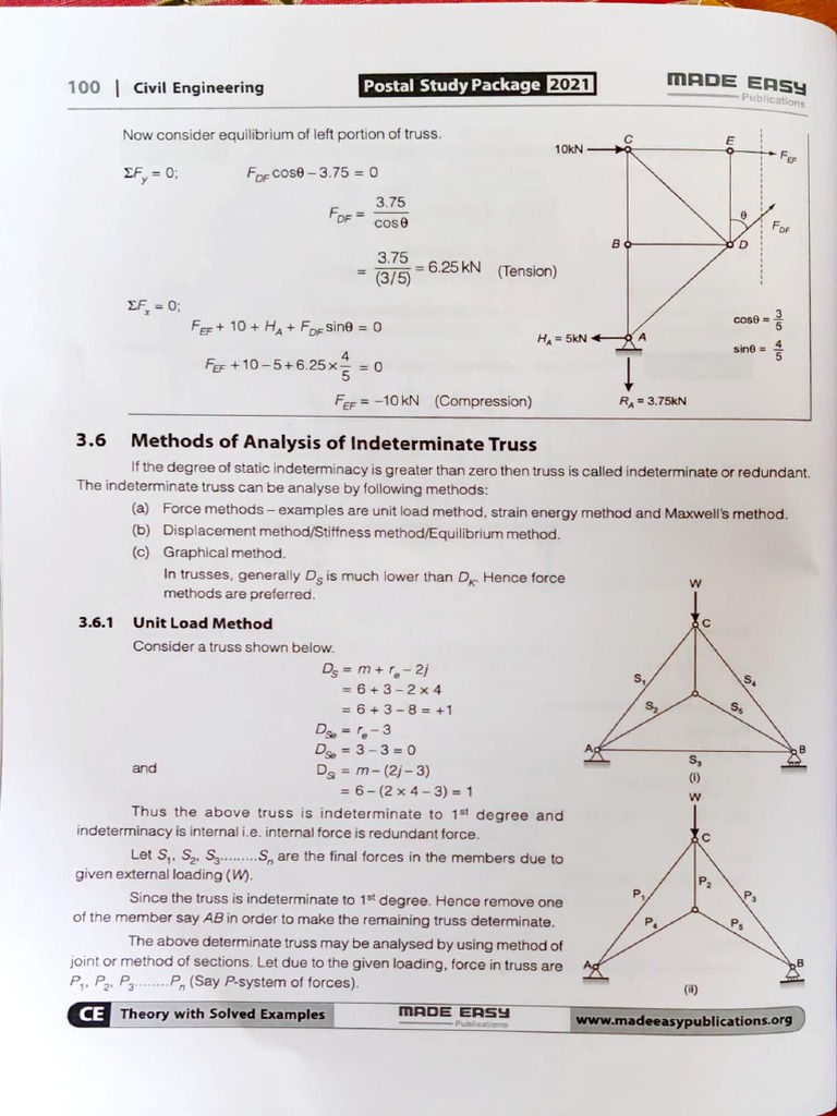 Unit Load Method MADE EASY | PDF