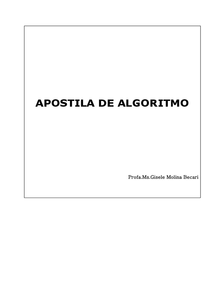 Apostila de Algoritmo | PDF | Algoritmos | Triângulo