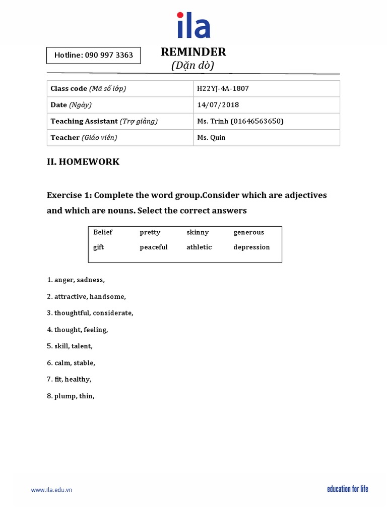 Unit 1 - Elt Exercise | Download Free PDF | Blue | Color