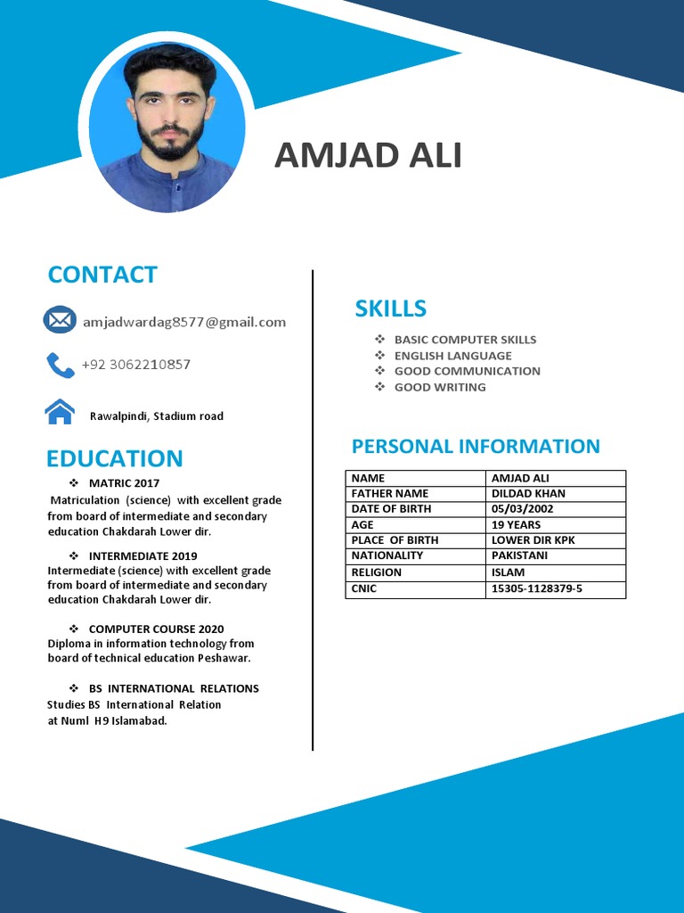 Amjad Ali CV | PDF