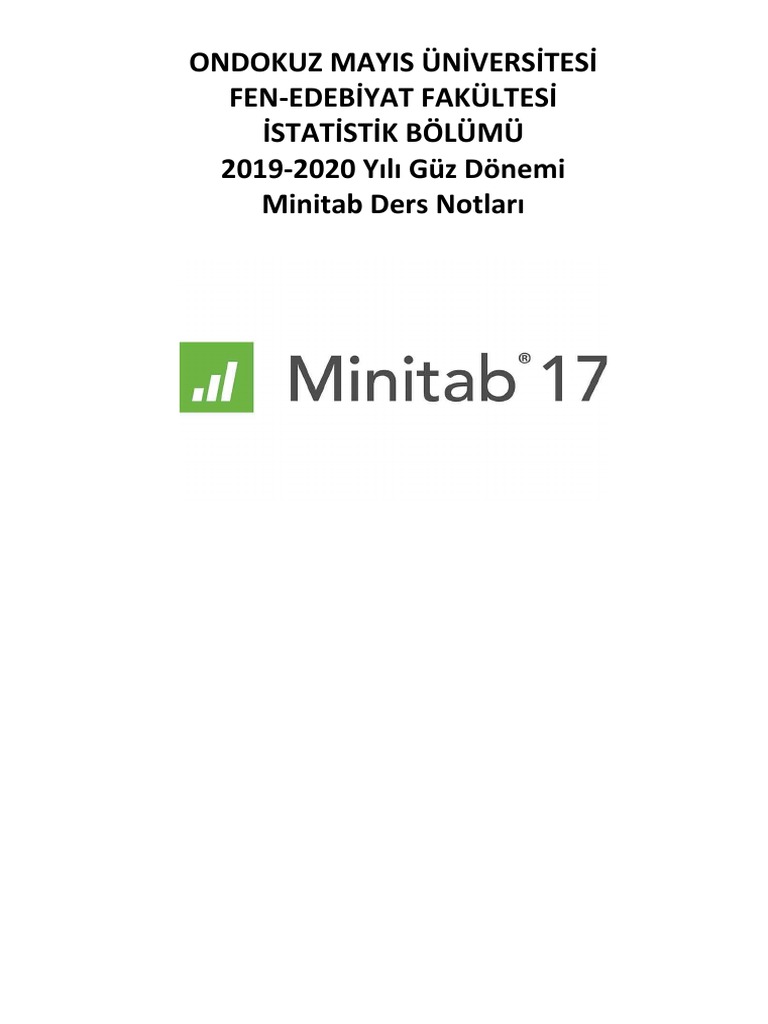 Minitab 2019 20 | PDF