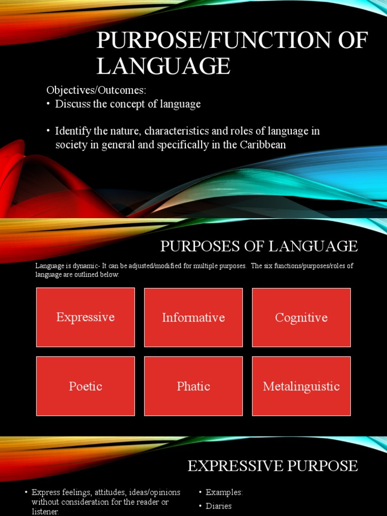 Functions of Language | PDF | English Language | Dialect
