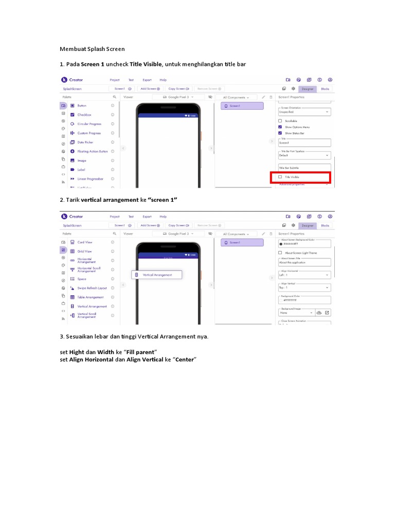 Membuat Splash Screen | PDF