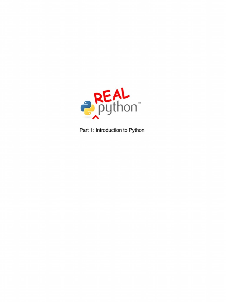 Fletcher Heisler - Real Python Part 1 - Introduction To Python | PDF | Object (Computer Science ...