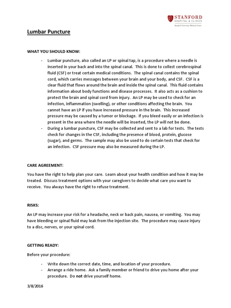 Understanding Lumbar Puncture: A Comprehensive Guide to the Procedure ...