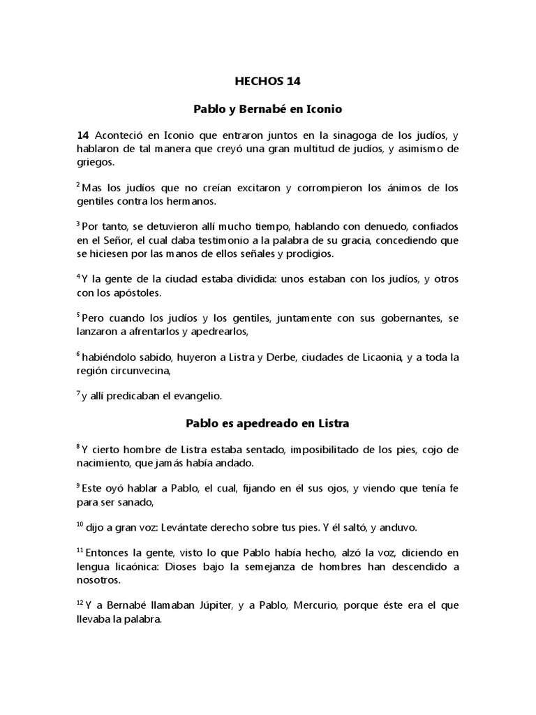 Pablo y Bernabé en Iconio | PDF | Bernabé | Pablo el apóstol