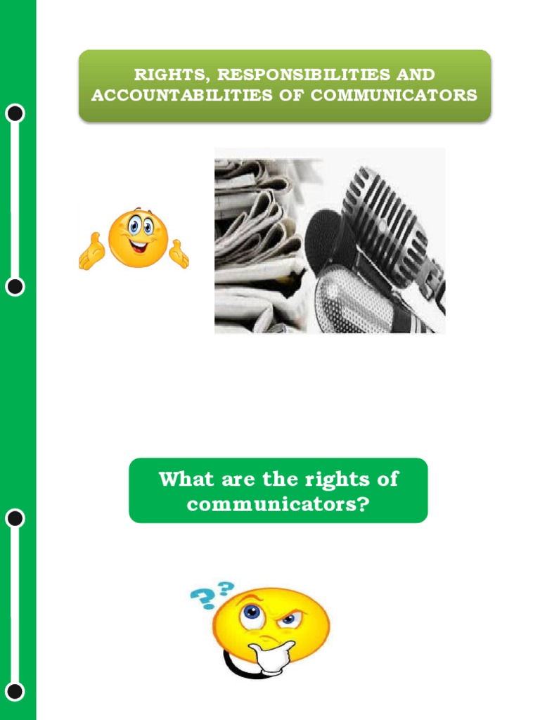 Rights, Responsibilities and Accountabilities of Communicators | PDF ...