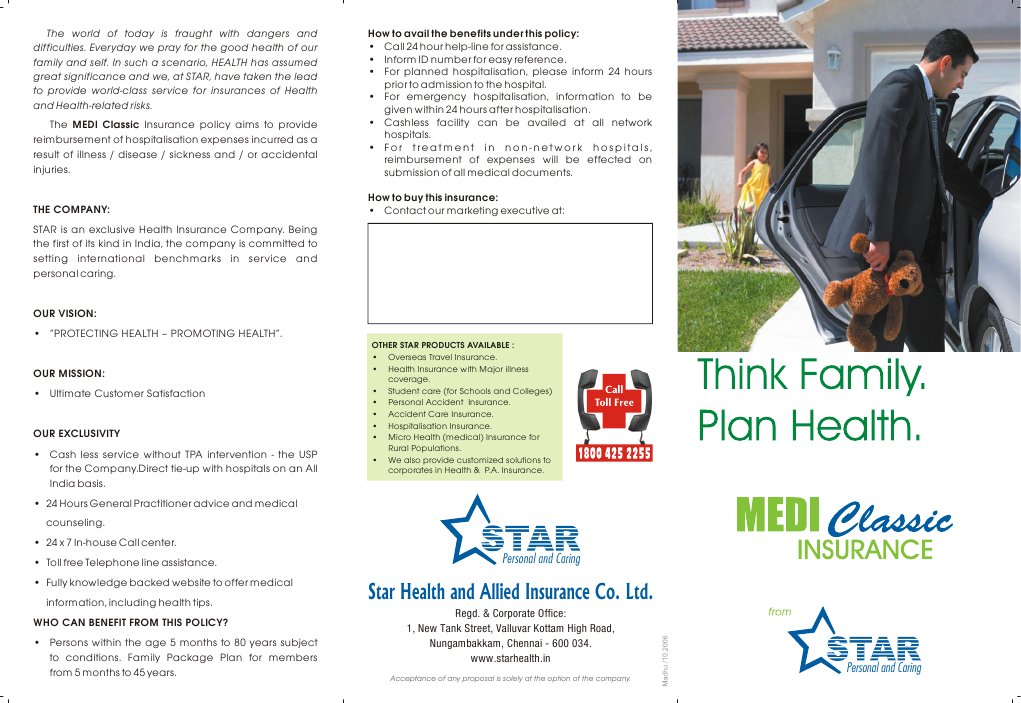 Star Health Medi Classic Insurance Overview | PDF | Insurance | Hospital