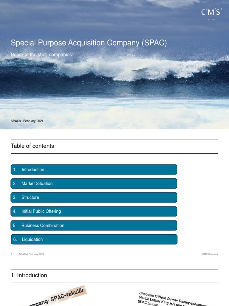 Special Purpose Acquisition Company (SPAC) : Boom of The Shell ...