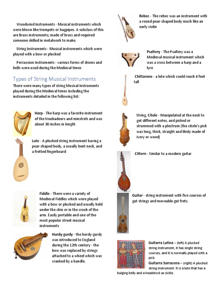 Medieval Instruments