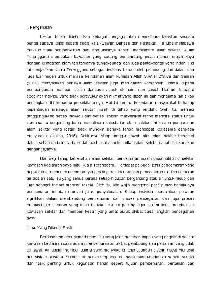 Lestari Alam Sekitar | PDF