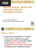 Anti-Online Sexual Abuse or Exploitation of Children (OSAEC) and Anti ...