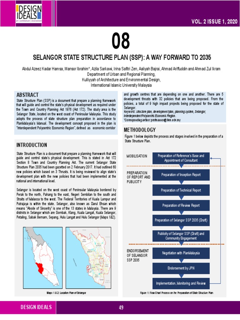 Selangor State Structure Plan (SSP) : A Way Forward To 2035: VOL. 2 ...