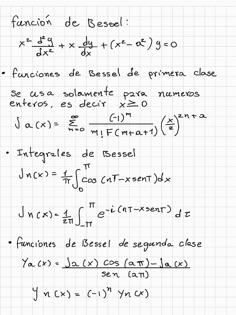 Funciones de Bessel 220327 195348 | PDF
