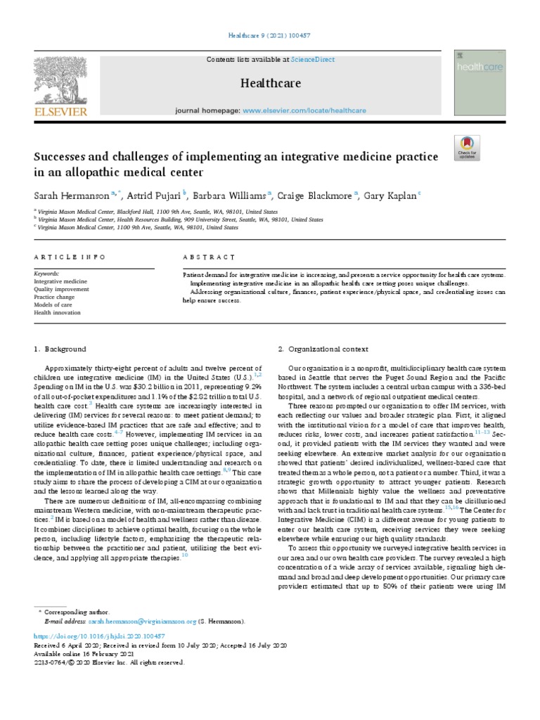 Healthcare: Sarah Hermanson, Astrid Pujari, Barbara Williams, Craige ...