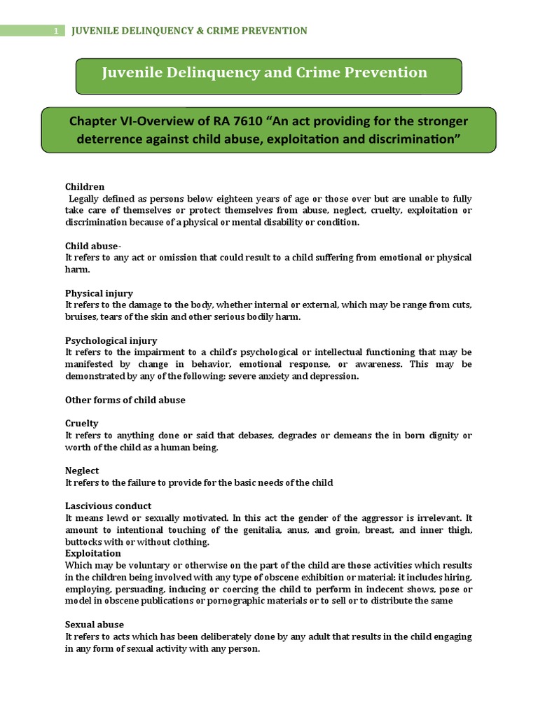 Juvenile-Module-2021 - Final | PDF | Probation | Juvenile Delinquency