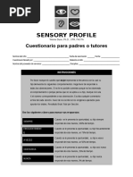 Perfil Sensorial | PDF | Las emociones | Salud y bienestar