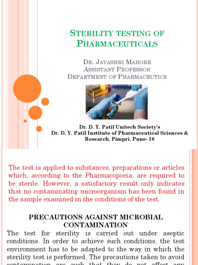 Sterility Testing | Download Free PDF | Filtration | Sterilization ...